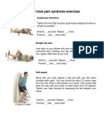 Essential Knee Exercises Guide | PDF | Foot | Knee