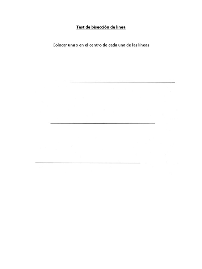 Test de Bisección de Línea | PDF