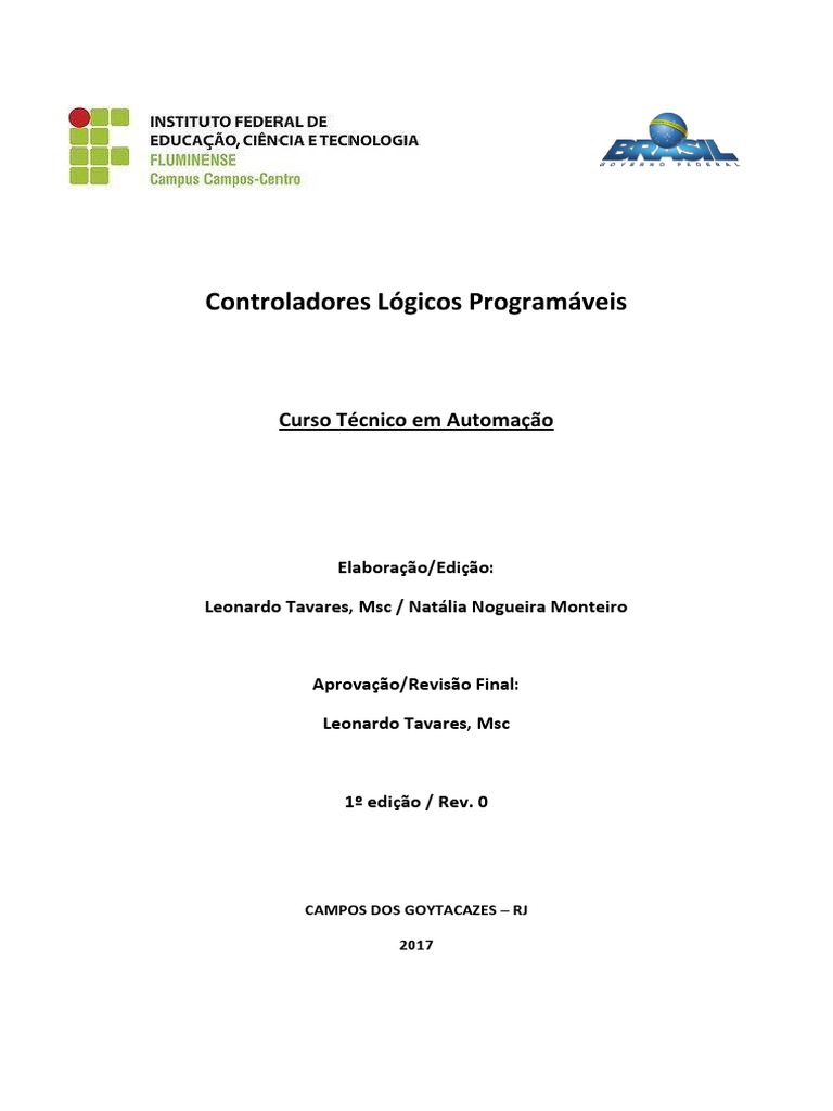 Controladores Lógicos Programáveis - Apostila Final (Teorica e Pratica ...