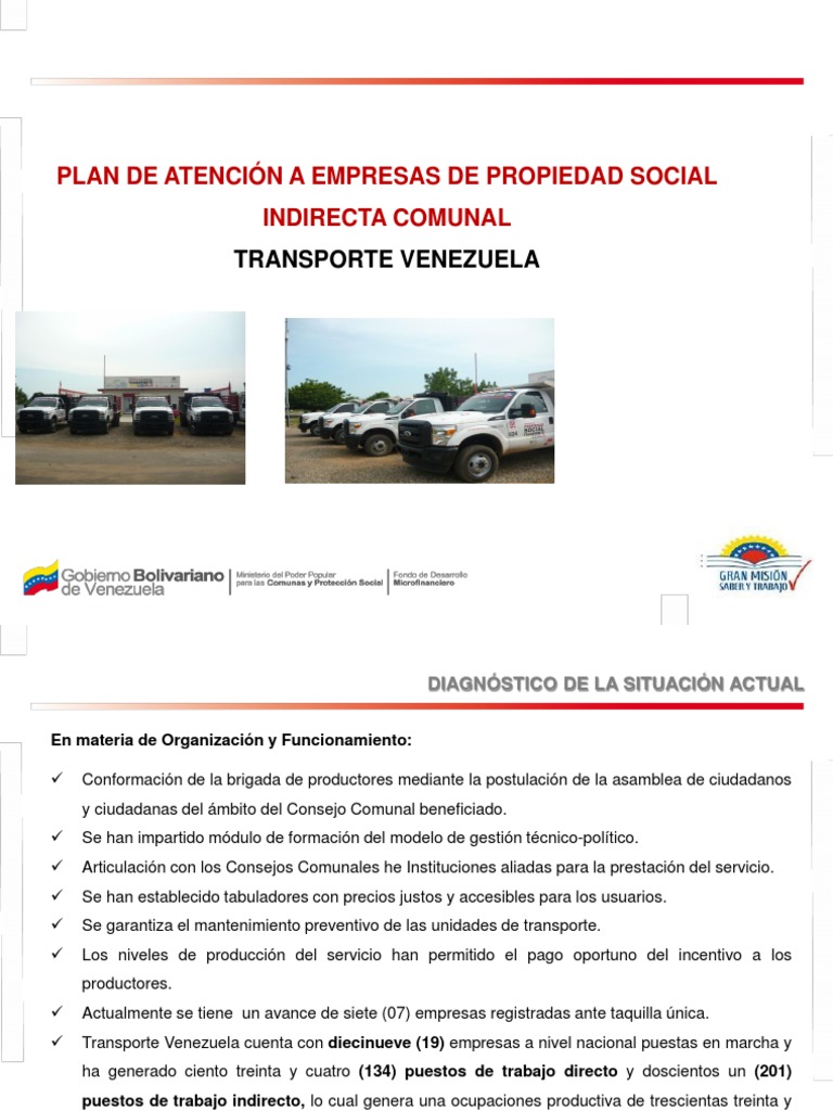 Empresas de Propiedad Social Indirecta Comunal | Venezuela | Seguro ...