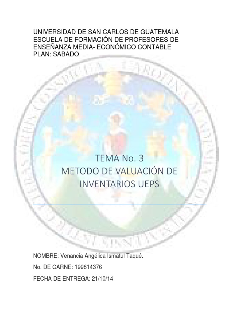 Inventario UEPS | PDF | normas internacionales de INFORMACION ...