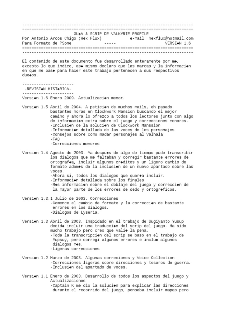 Guía Valkyrie Profile PSX | PDF | Ocio | Deportes