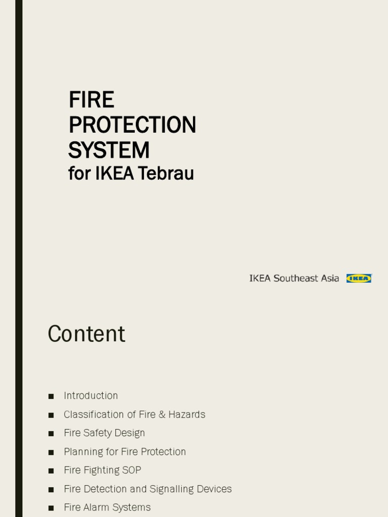 Fire Protection System: For IKEA Tebrau | PDF | Fire Sprinkler System ...