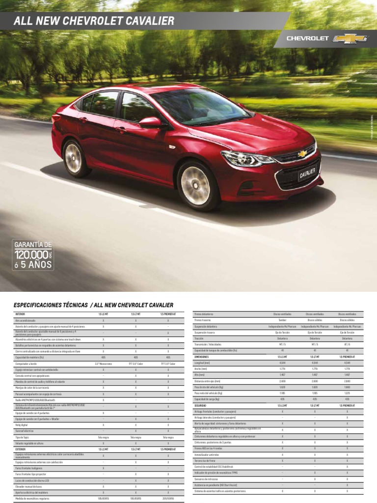 Catalogo New Cavalier | PDF | Eje | Airbag