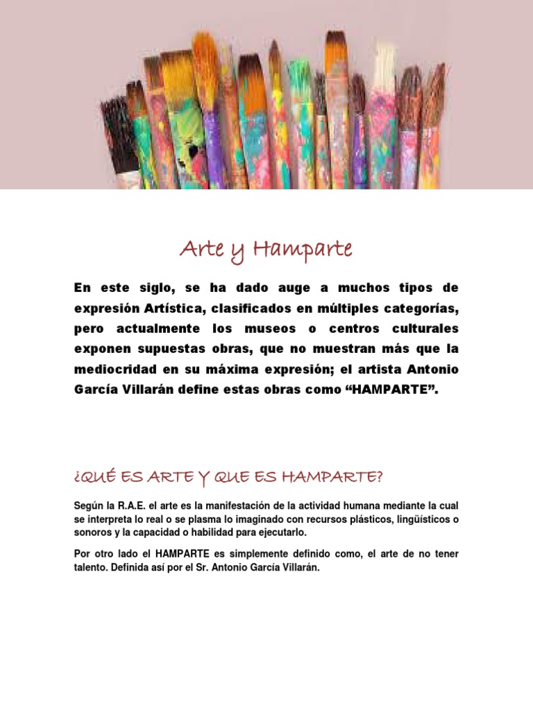 Arte y Hamparte | PDF