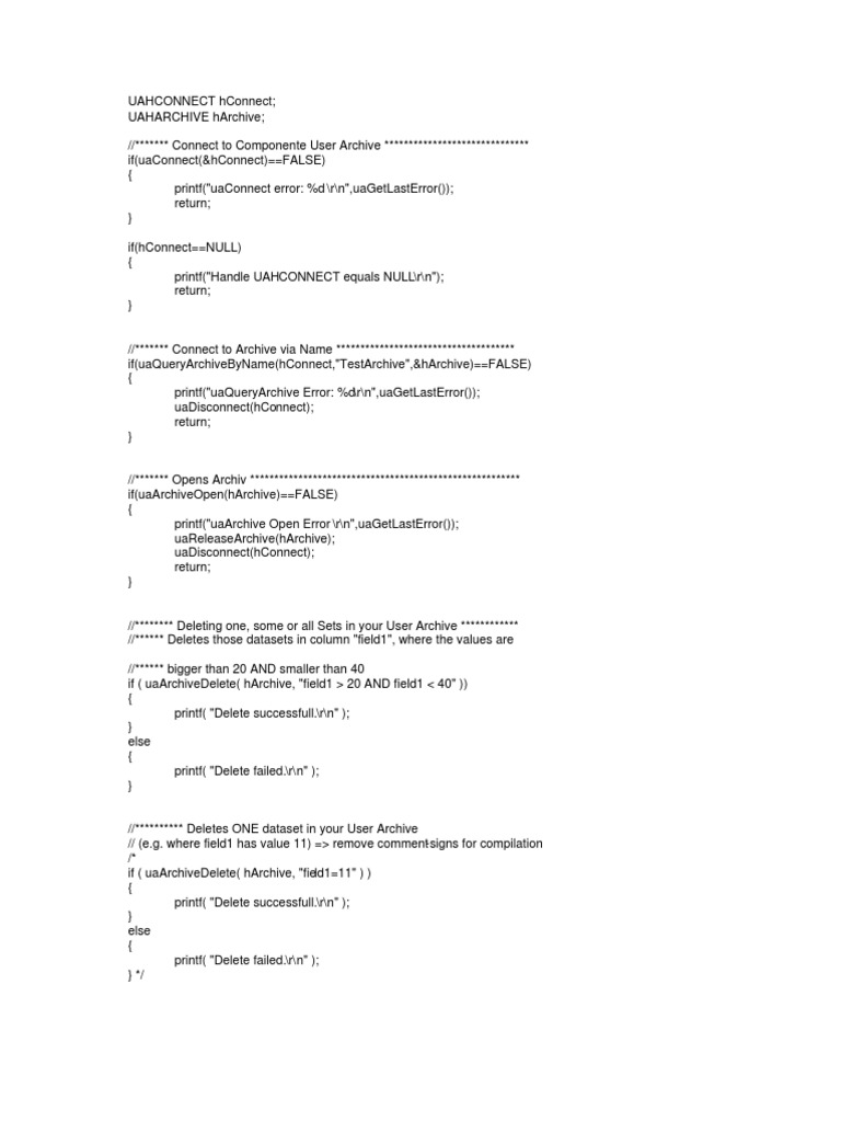 Wincc Script For Deleting Archive | PDF
