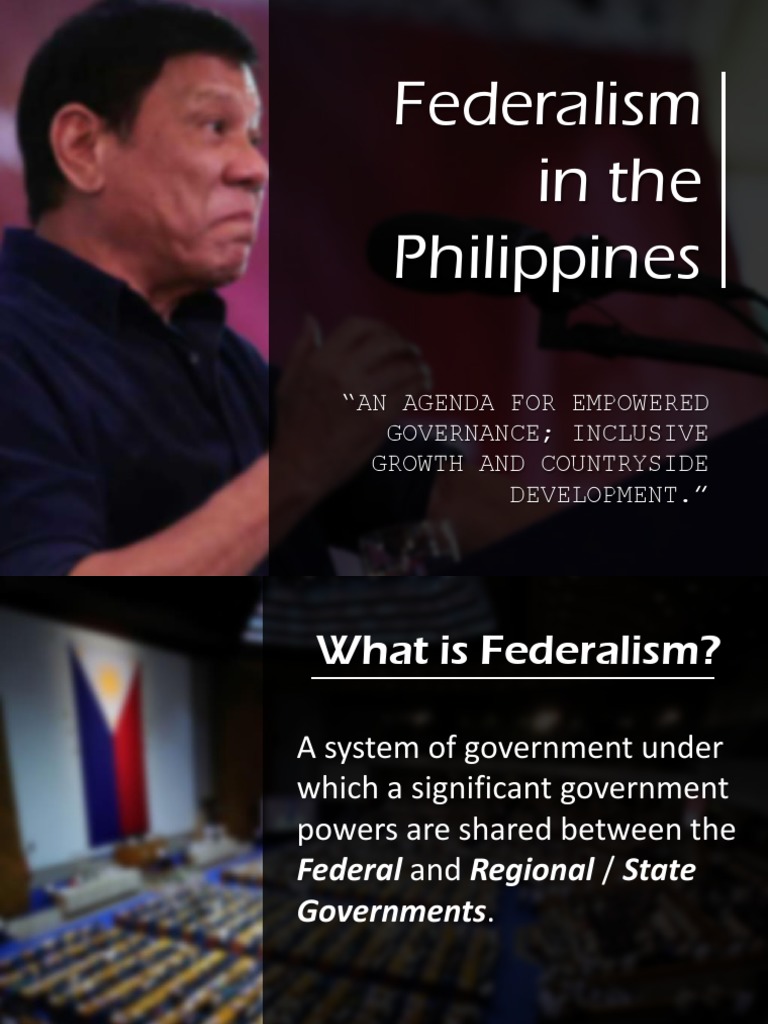 Federalism in The Philippines | PDF | Federalism | Local Government