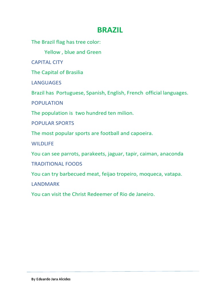 Brazil Project | PDF