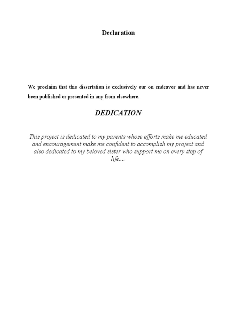 Declaration | PDF | Education Theory | Applied Psychology