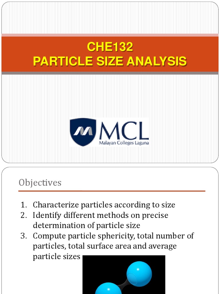 Particle Size Analysis PDF | PDF | Microscope | Microscopy