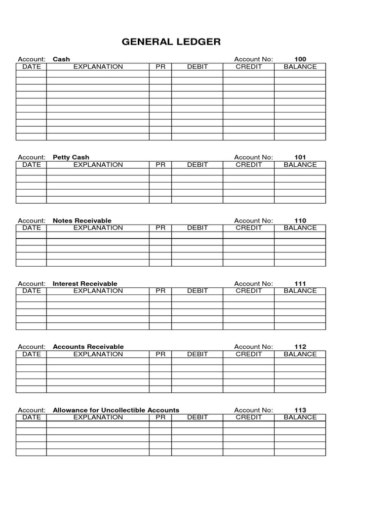 General Ledger | PDF | Debits And Credits | Payments