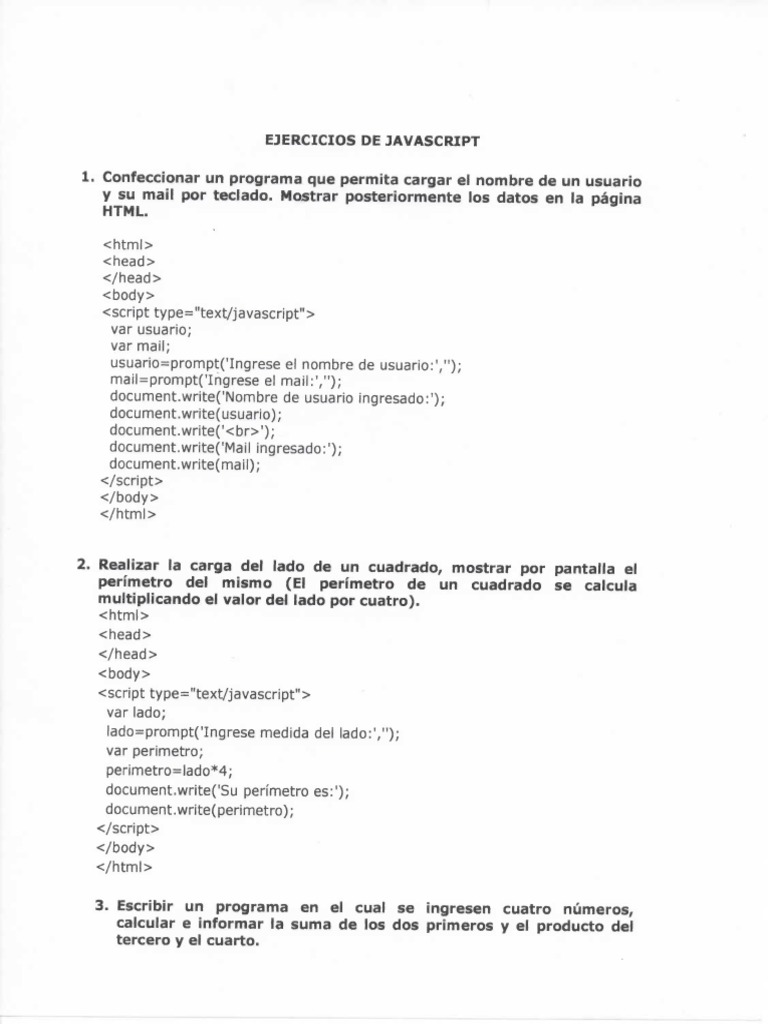 Taller Javascript | PDF