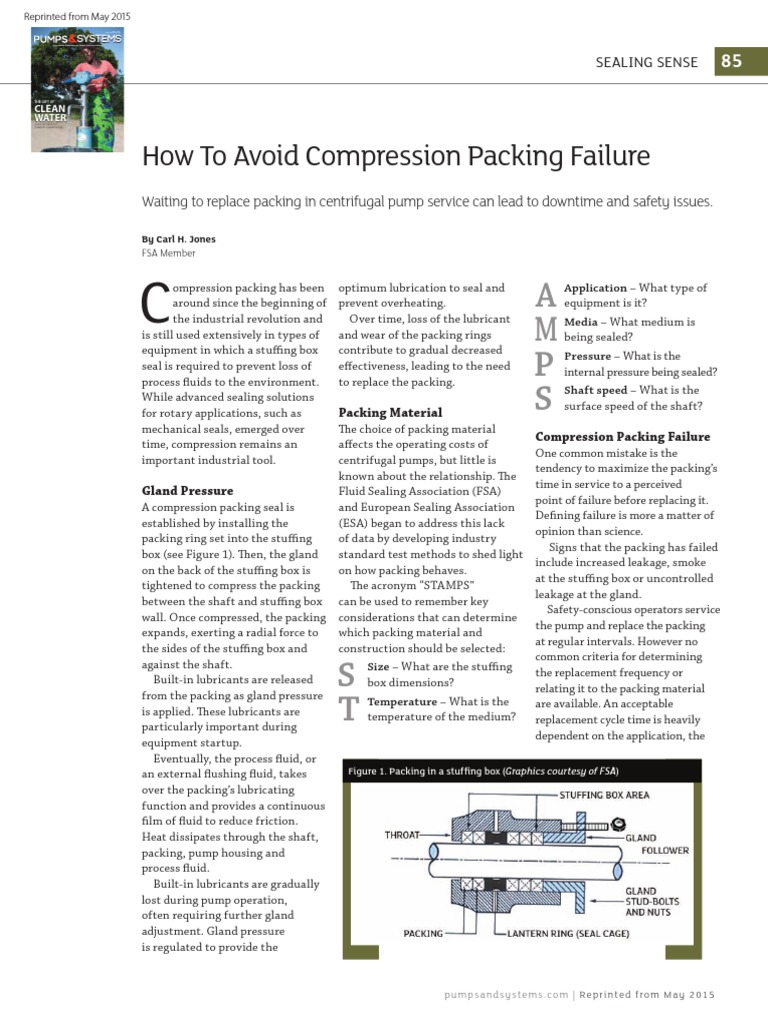 Article How To Avoid Compression Packing Failures CarlJones GORE ...
