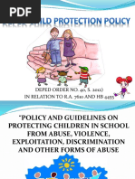 Child Protection Policy Powerpoint | PDF | Bullying | Violence