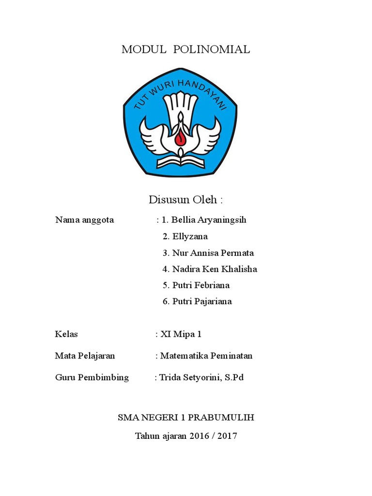 Modul Polinomial | PDF | Metode & Bahan Ajar
