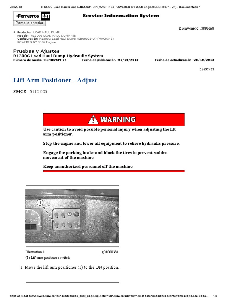 Lift Arm Positioner - Adjust | PDF | Transportation Engineering ...