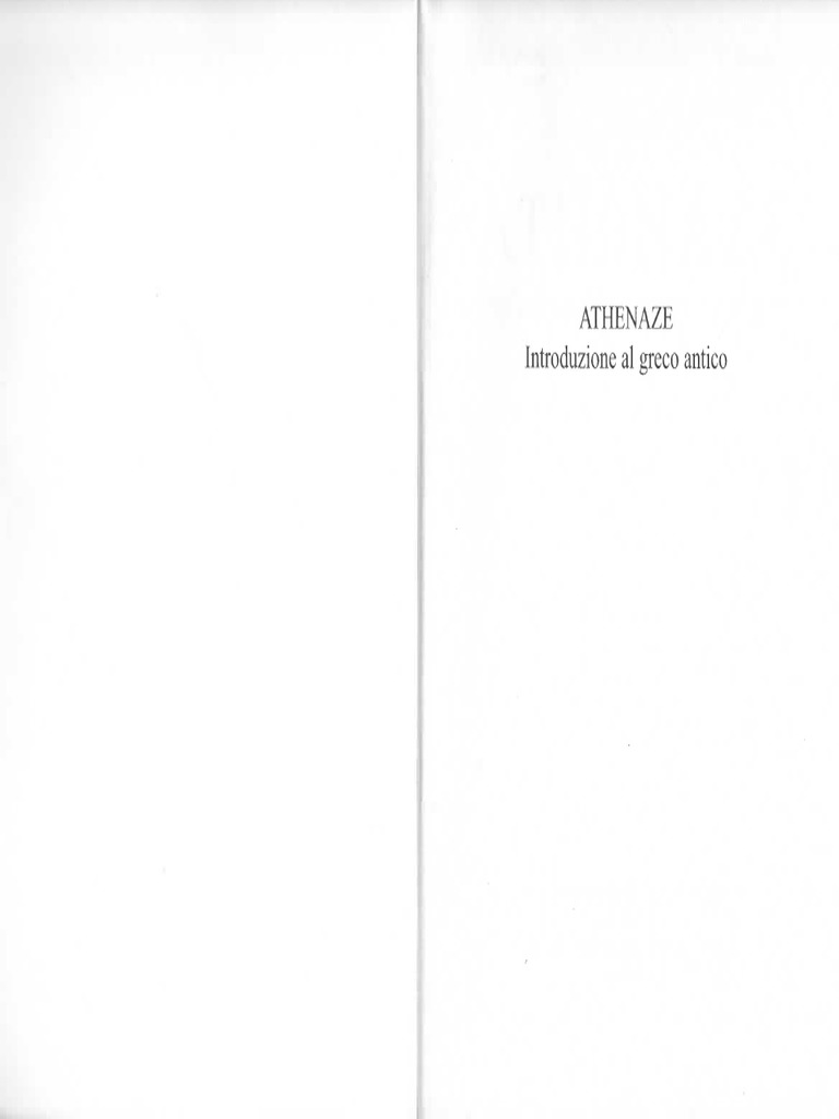 06 Athenaze Introduzione Al Greco Antico Parte I PDF | PDF