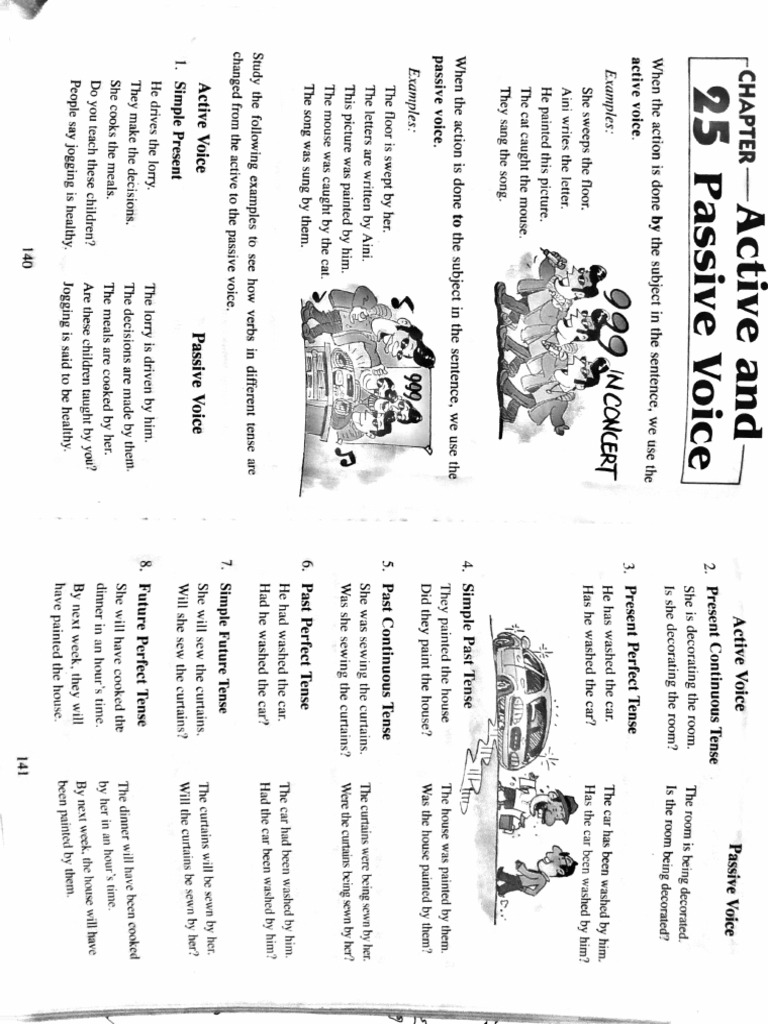 Active and Passive Voice Notes PDF | PDF