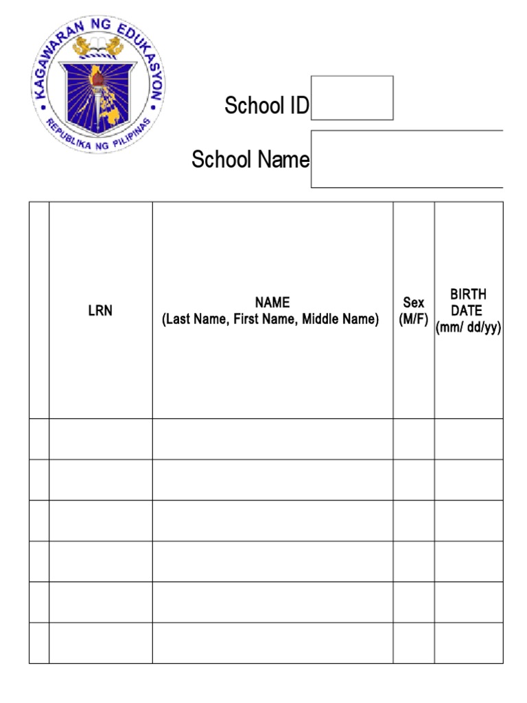 Downloadable School Forms 1-10 Excel | PDF | Curriculum | Teachers