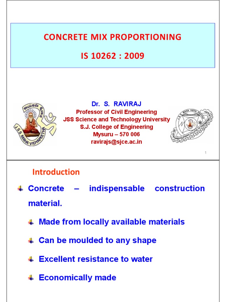 Concrete Mix Proportioning PDF | PDF | Concrete | Silicon Dioxide