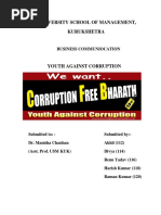 Project On Corruption | PDF | Corruption | Bribery