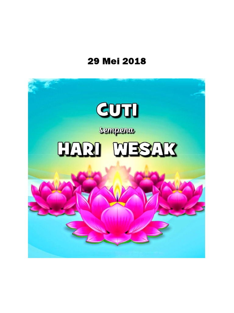 Label Cuti Wesak | PDF
