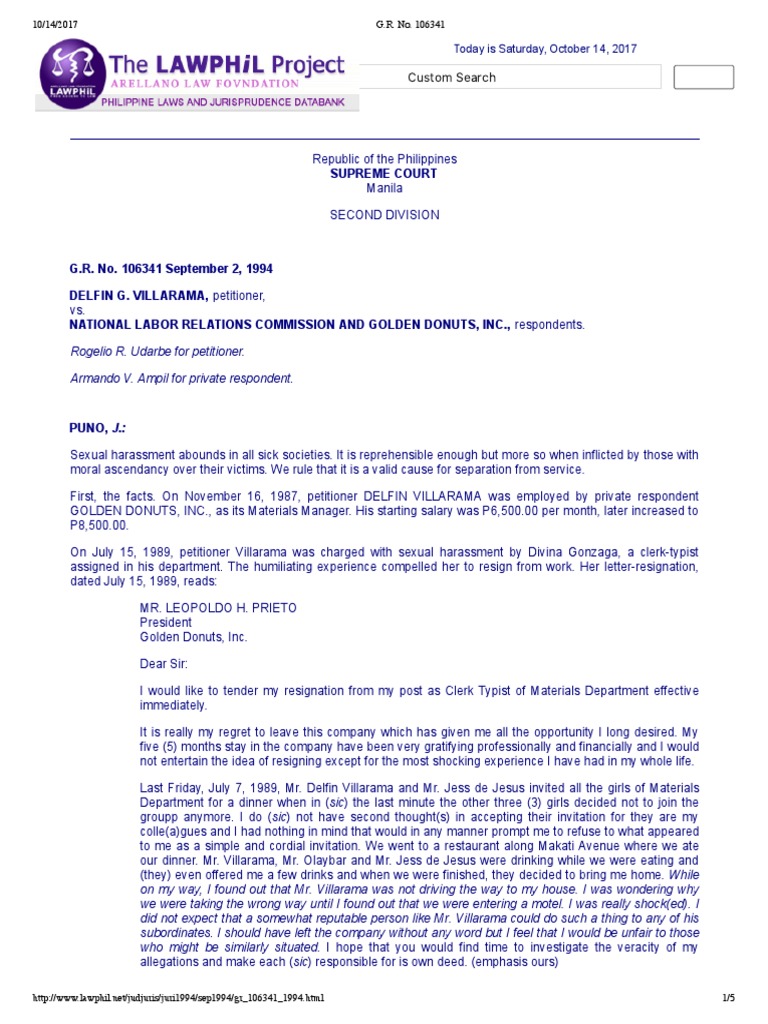 Villarama vs. NLRC | PDF | Certiorari | Employment