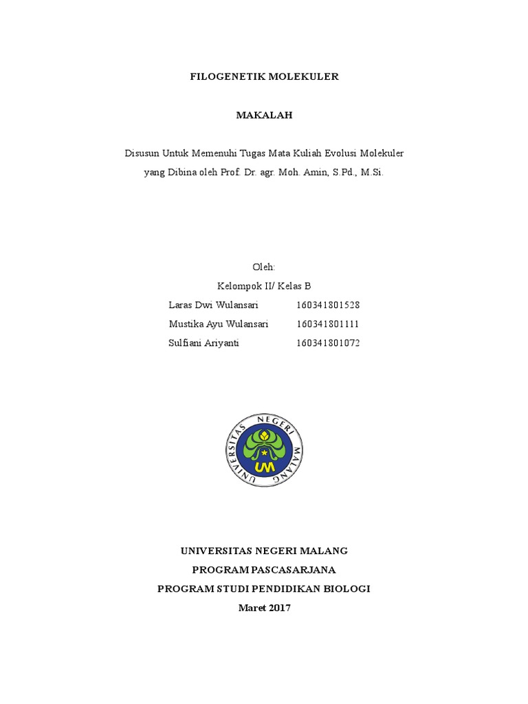 Filogenetik Molekuler | PDF