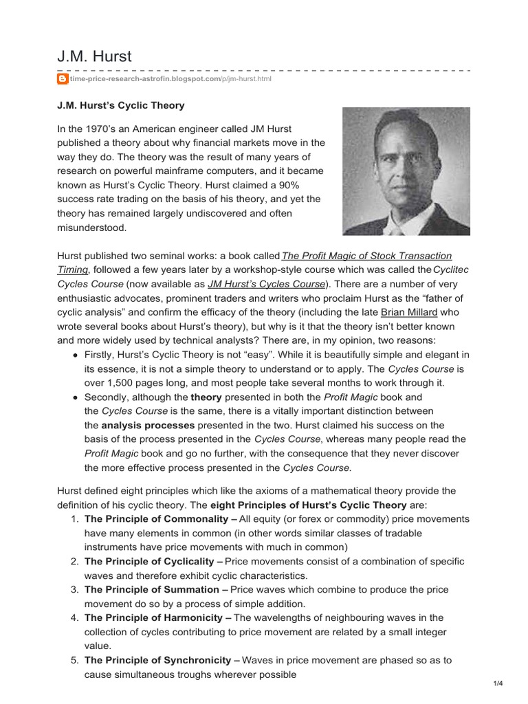 Time Price Research Astrofin - Blogspot.com JM Hurst | PDF | Market ...