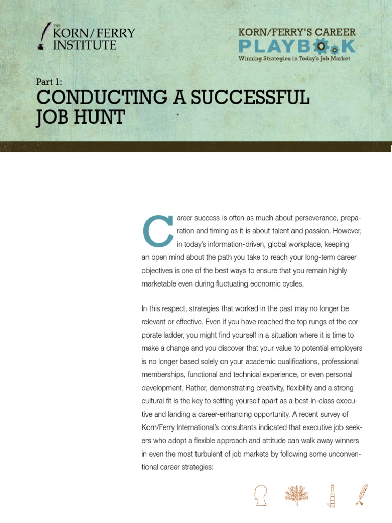 Conducting A Successful Job Hunt | PDF | Recruitment | Employment