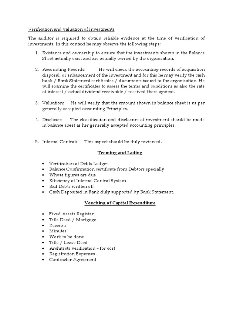 Teeming and Lading | PDF