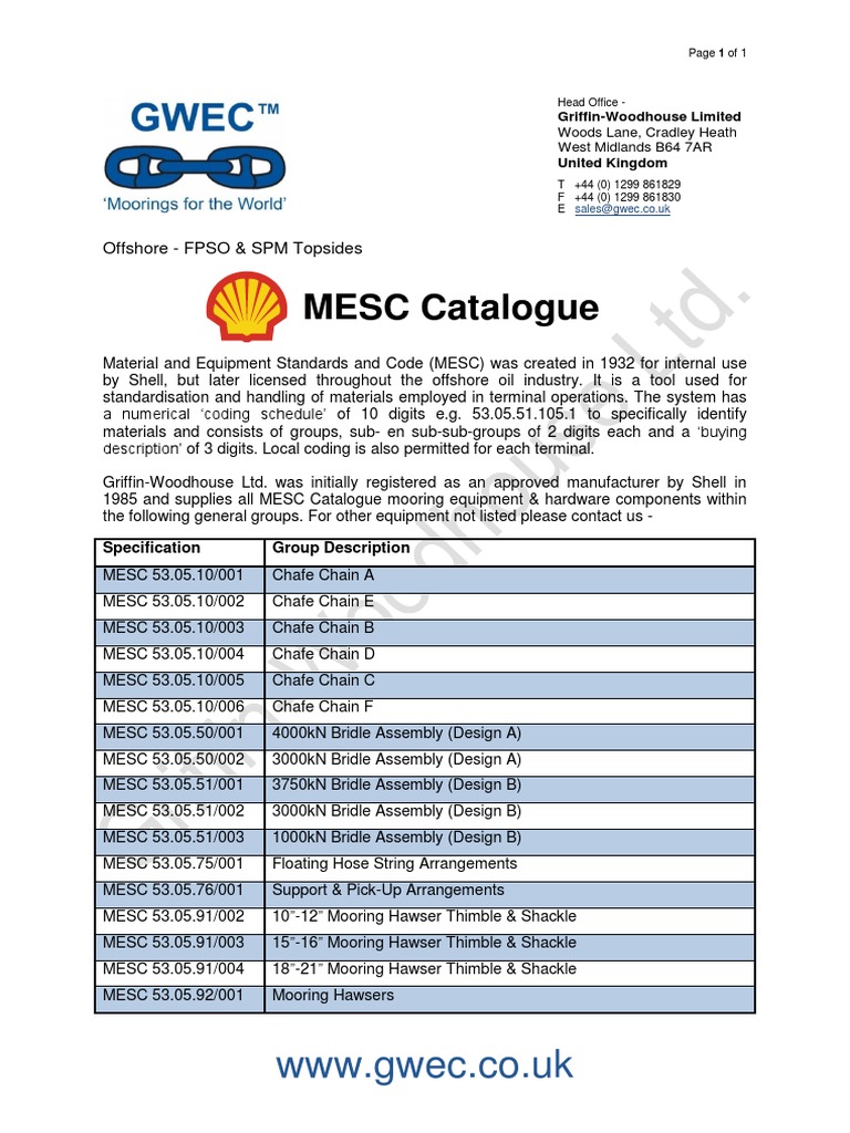 1334944811MESC Catalogue - Data Sheet | PDF | Business