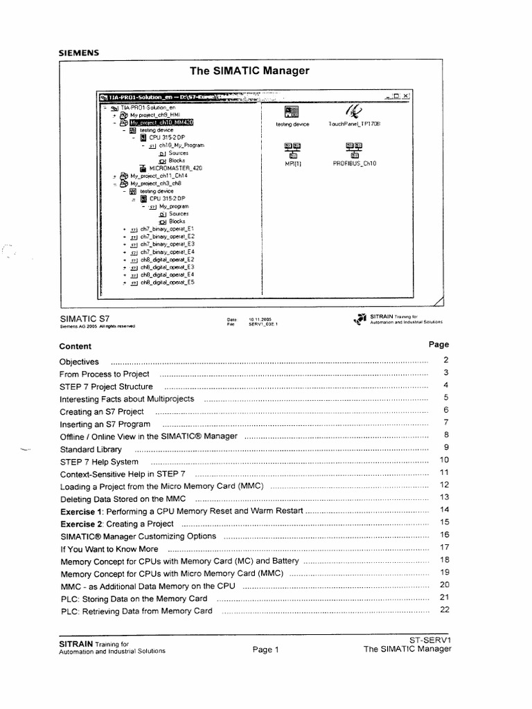 04 The Simatic Manager | PDF