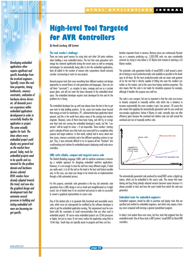 High-Level Tool Targeted For AVR Controllers: by Henrik Leerberg, IAR ...