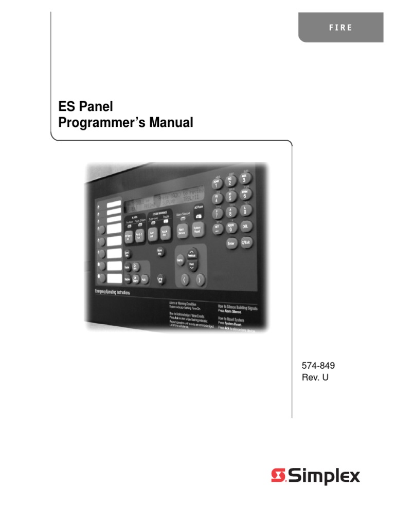 Simplex 4100ES Programmers Manual | PDF | Electromagnetic Interference ...