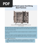 Electrical Control Panel Design and Fabrication | PDF | Relay | Engineering