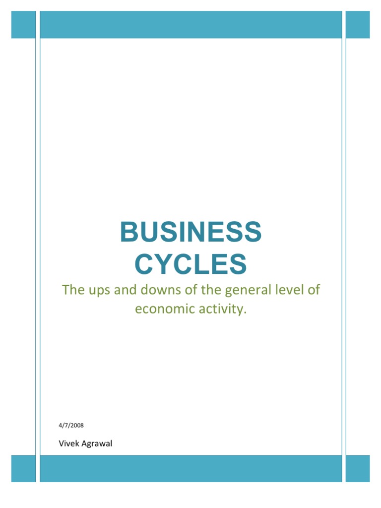 Business Cycles | PDF | Business Cycle | Recession