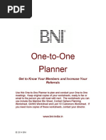 BNI 1-2-1 - Bio Sheet Format | PDF | Knowledge | Cognitive Science
