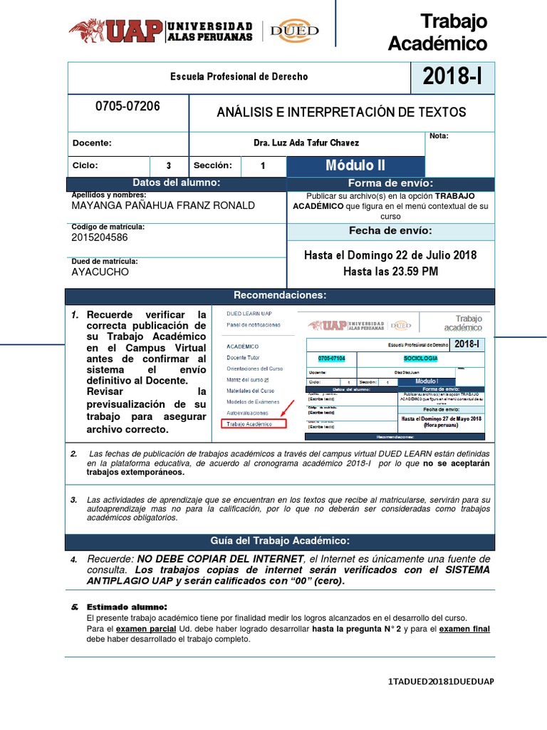 Análisis e Interpretación de Textos | PDF | Caso de ley | Prueba ...