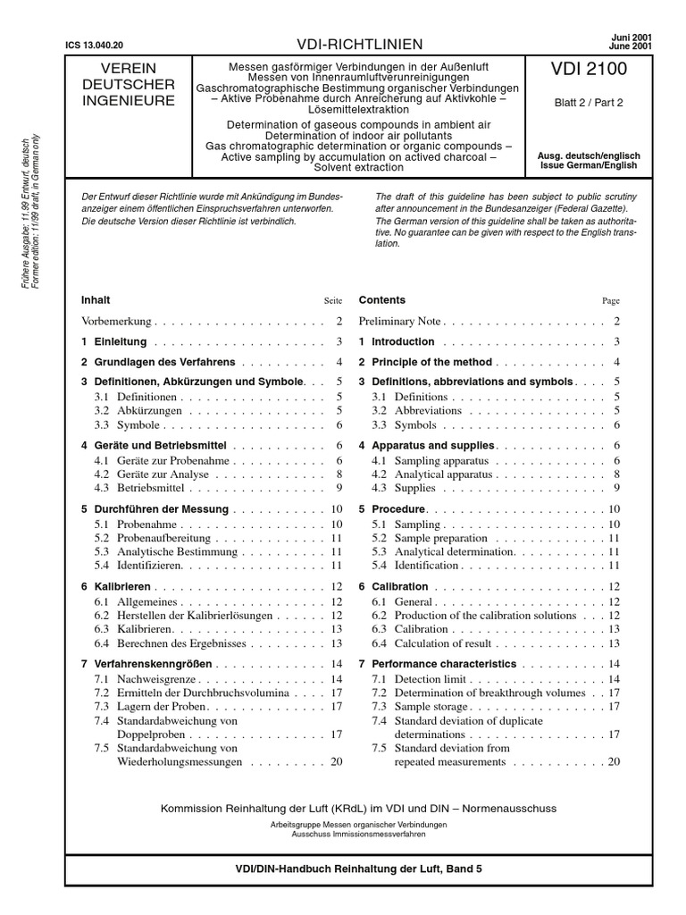 VDI 2100 Blatt-2 2001-06 | PDF