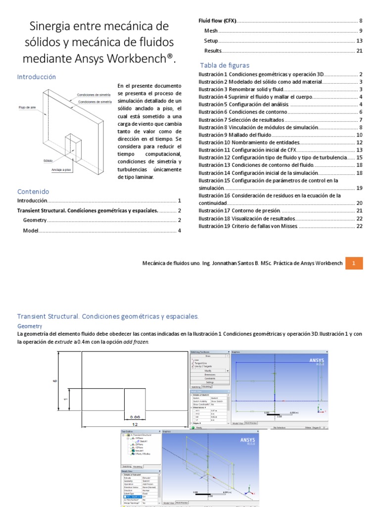 Sinergia Entre Mecánica de Sólidos y Mecánica de Fluidos Mediante Ansys Workbench | Descargar ...