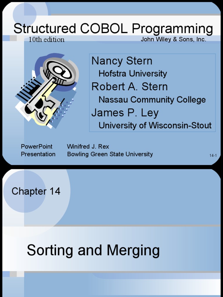 Structured COBOL Programming: Nancy Stern Robert A. Stern James P. Ley | PDF | Input/Output ...