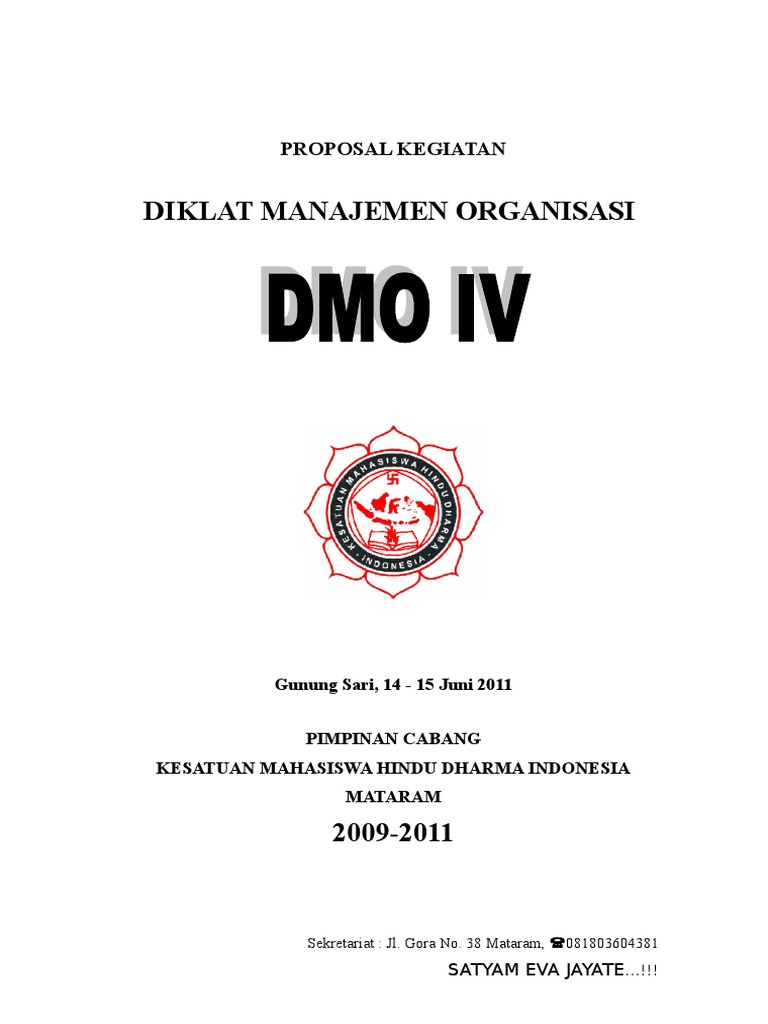 Proposal DMO 2011 | PDF