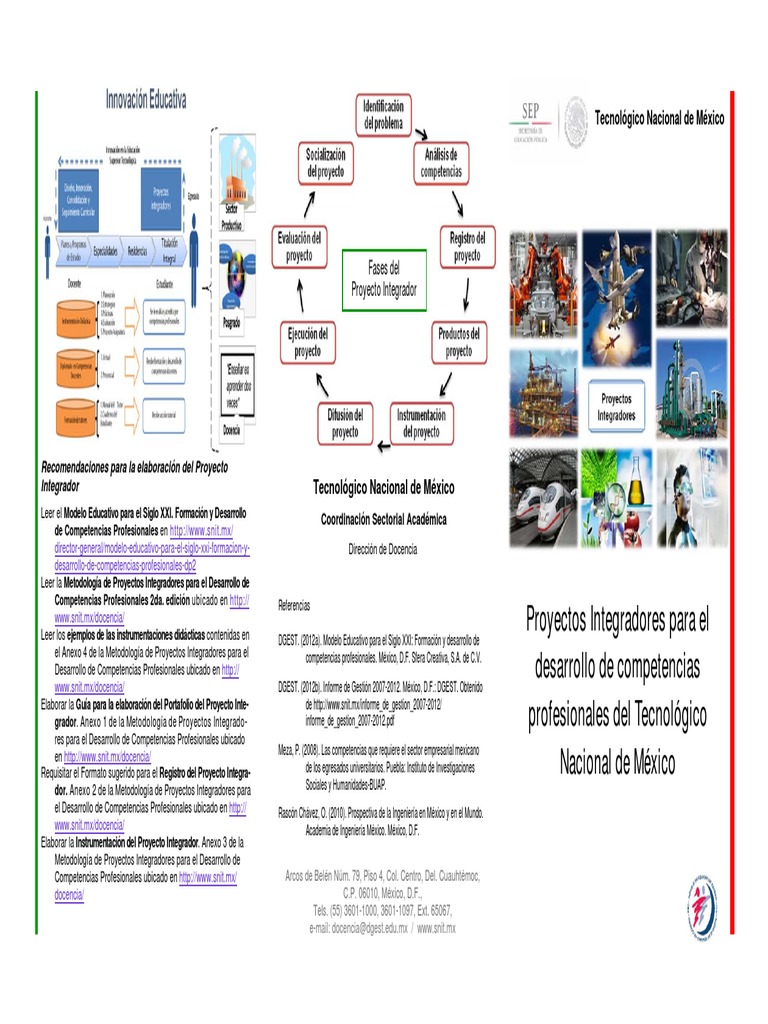 Triptico de Proyectos Integradores | PDF | Aprendizaje | Modificación de comportamiento