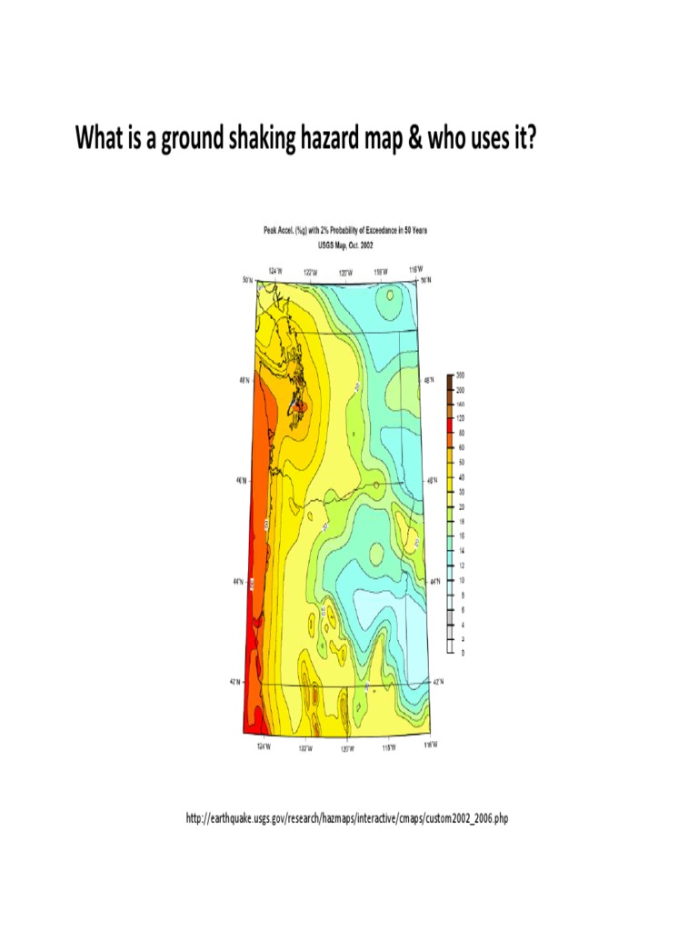 What Is A Ground Shaking Hazard Map & Who Uses It? | PDF | Geology ...