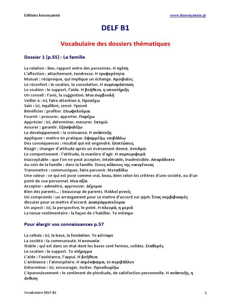 Vocabulaire Delf b1 PDF | PDF | Chômage | Sciences sociales