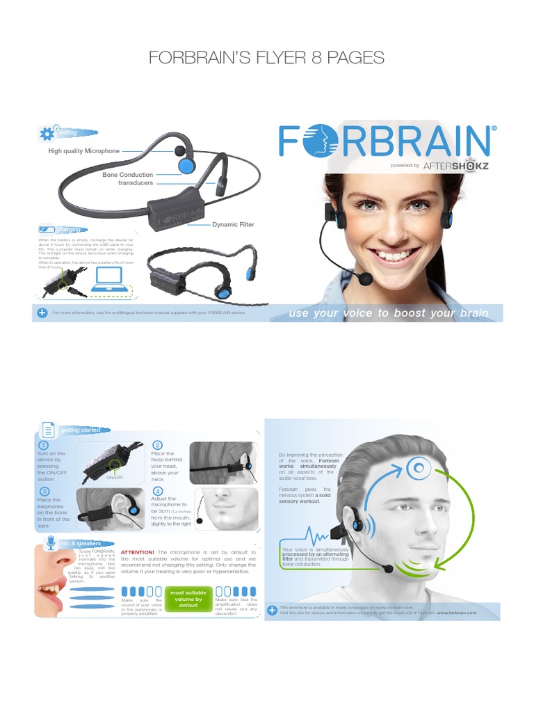Forbrain'S Flyer 8 Pages: Use Your Voice To Boost Your Brain | PDF ...