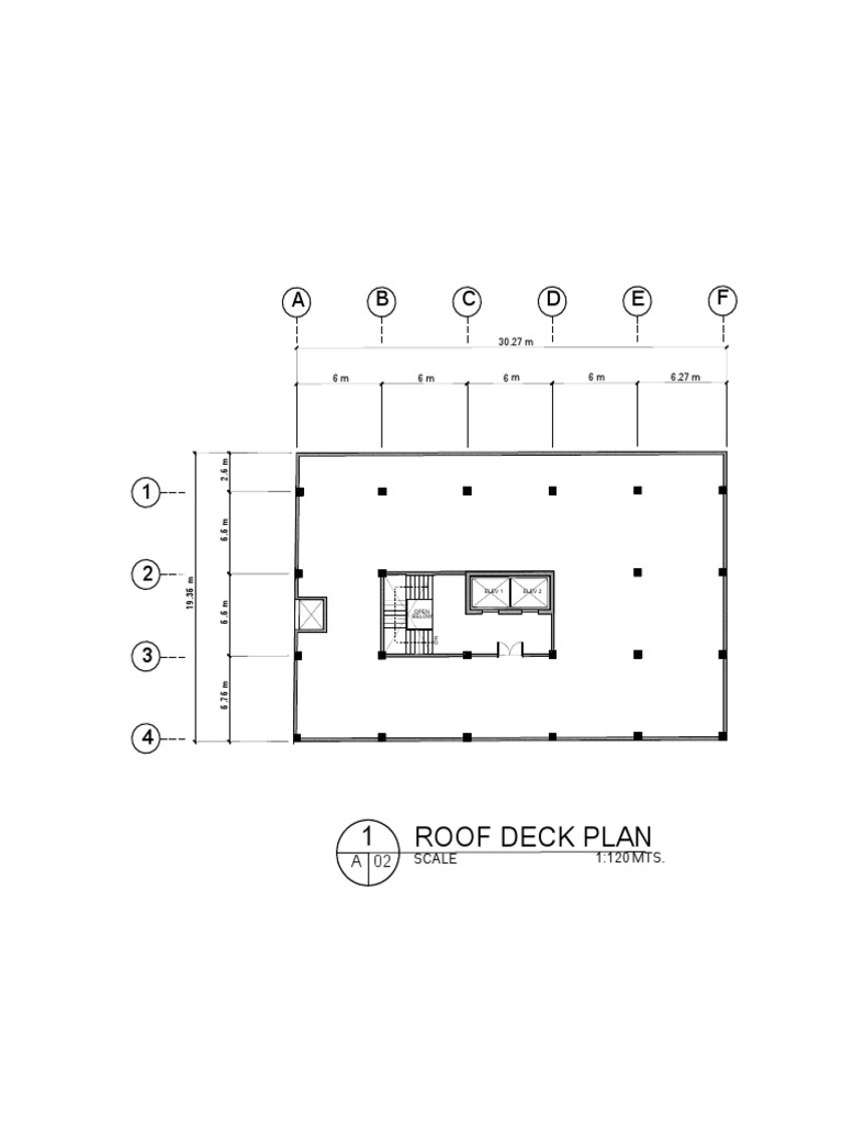 Roof Deck Plan Layout and Dimensions | PDF