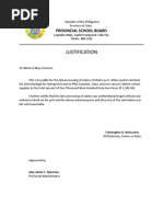 Sample Justification Letter | PDF