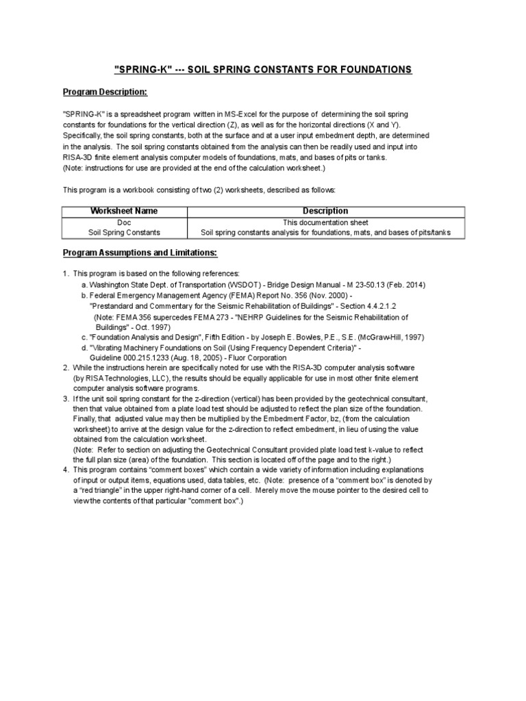 Soil Spring Constant | PDF | Geotechnical Engineering | Teaching ...